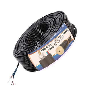 Ultrawave - CCA COPPER . Coaxial RJ59 Data and Power 200 Meter - USA B